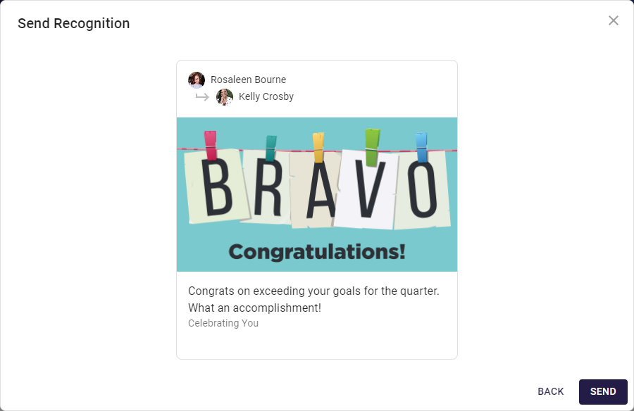 How to Send Recognition