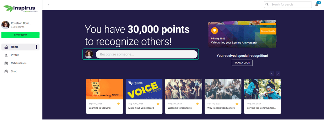 How to Send Recognition
