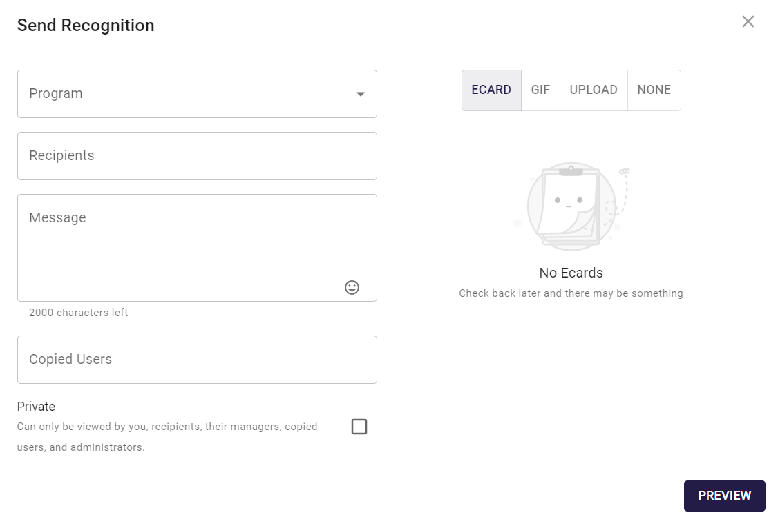 How to Send Recognition