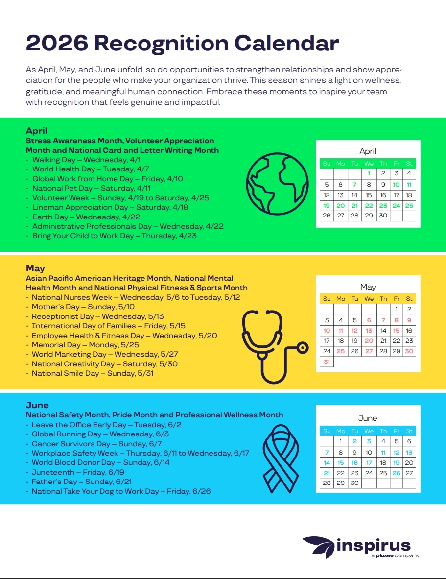 2026 Recognition Calendar