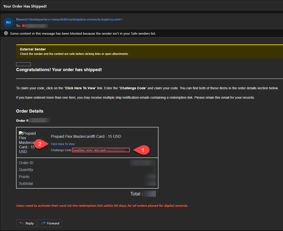 Claiming Your Prepaid Master Card