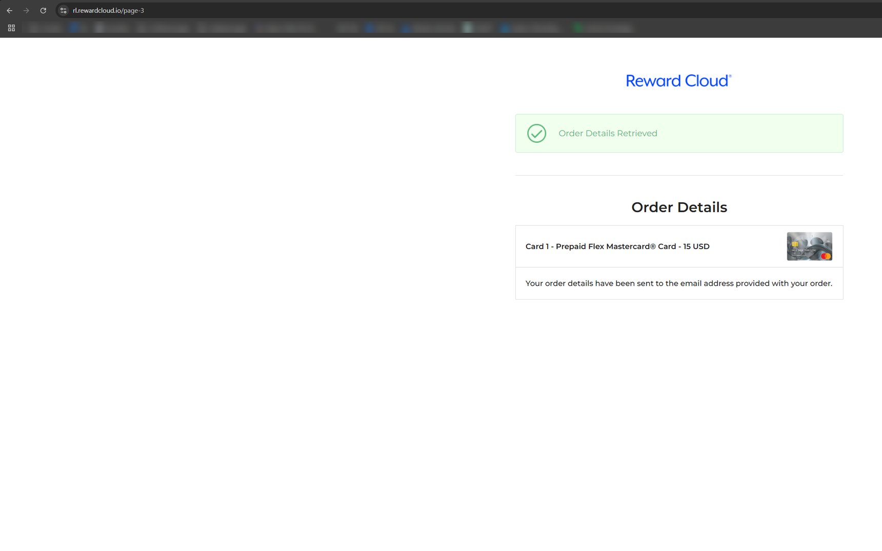Claiming Your Prepaid Master Card